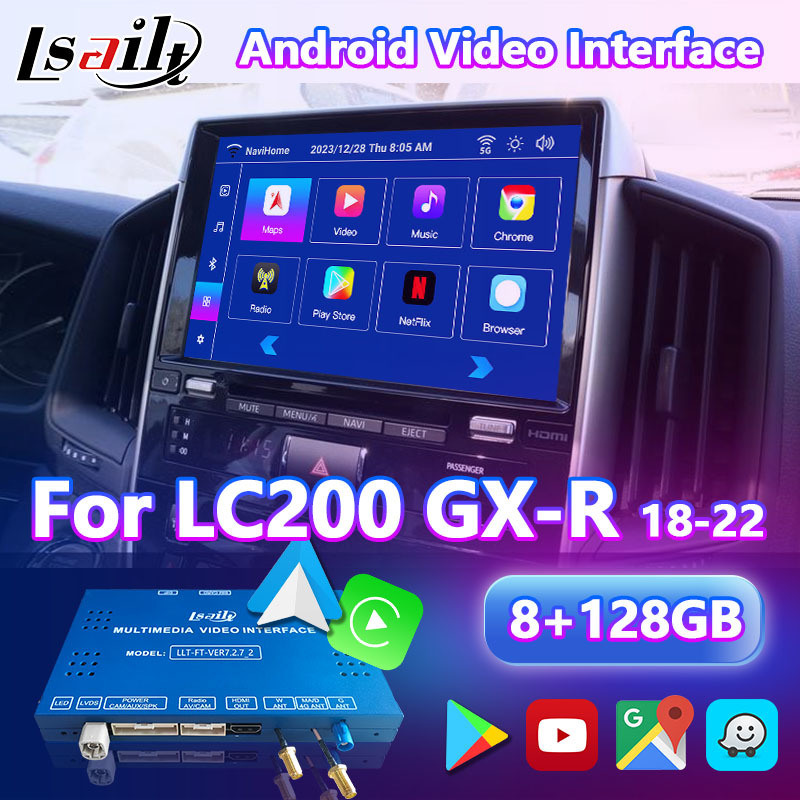Lsailt Android мультимедийный видеоинтерфейс для 2018-2022 Toyota Land ...